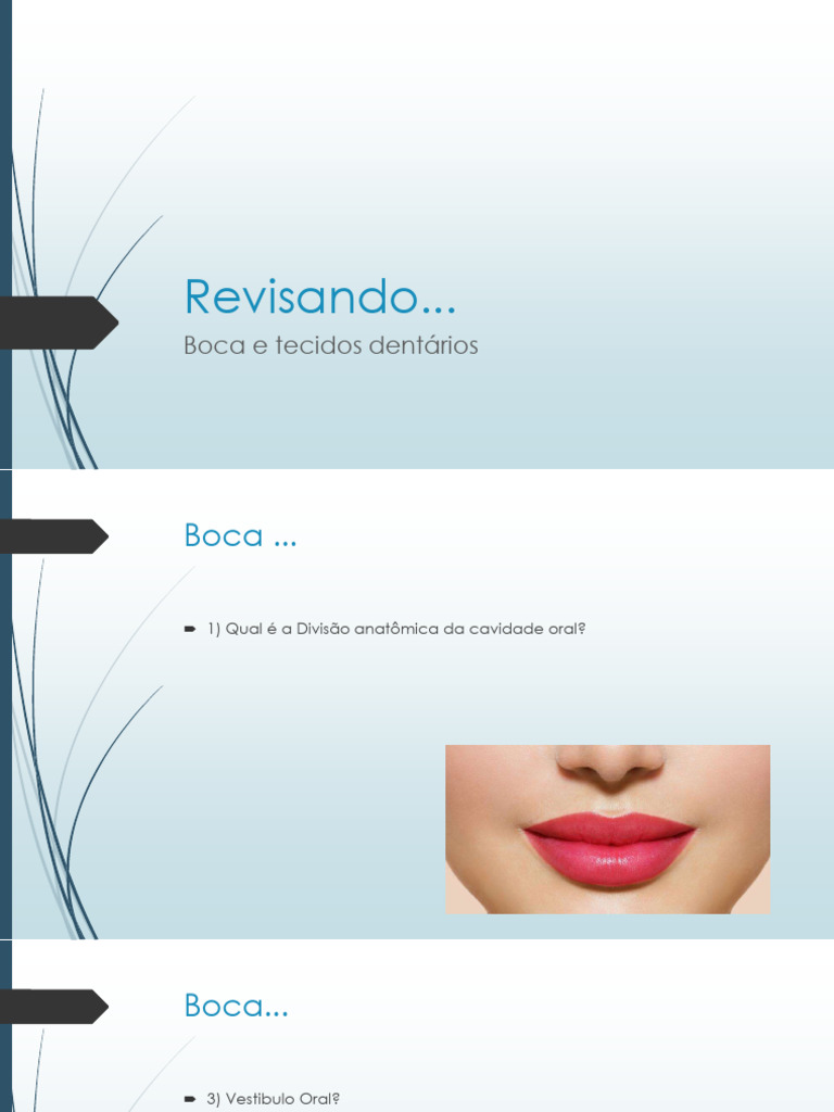 Anatomia da Boca e Tecidos Dentários | PDF