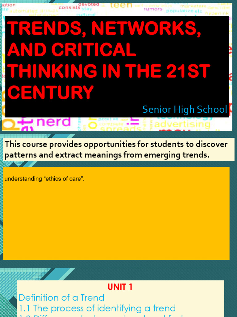 21st Century Trends and Critical Thinking | PDF | Streaming Media