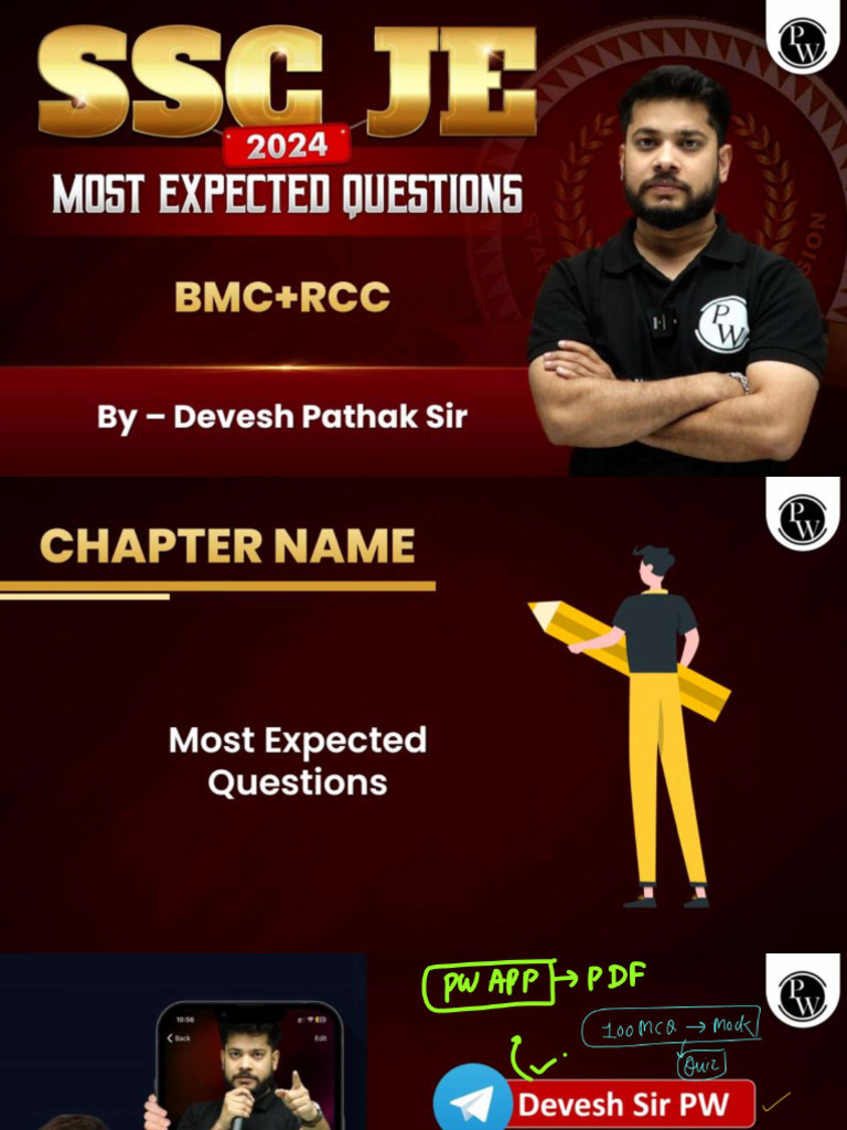 SSC JE 2024 Most Expected Questions-BMC (1)_compressed | PDF
