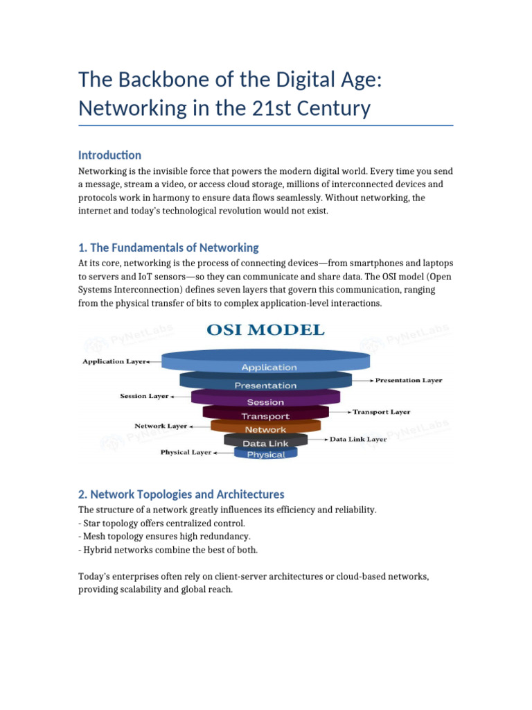 Networking Article | PDF