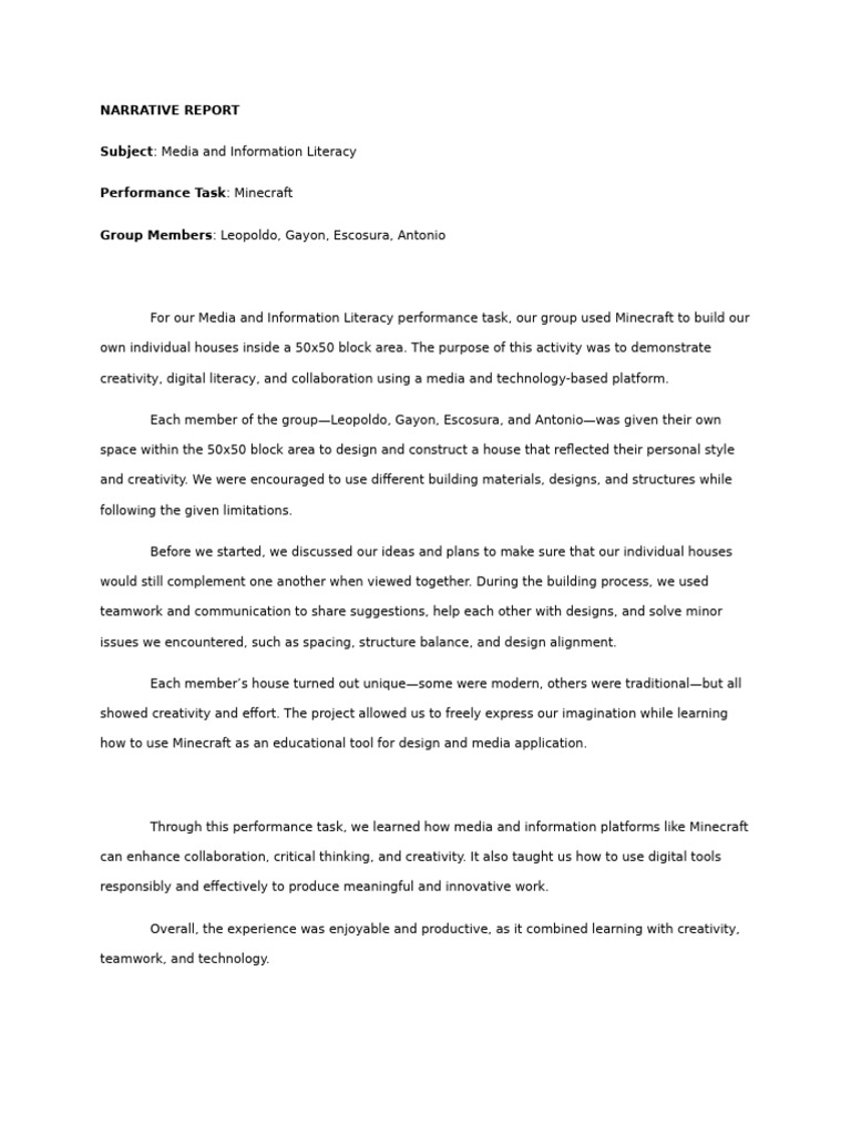 Written Report | PDF