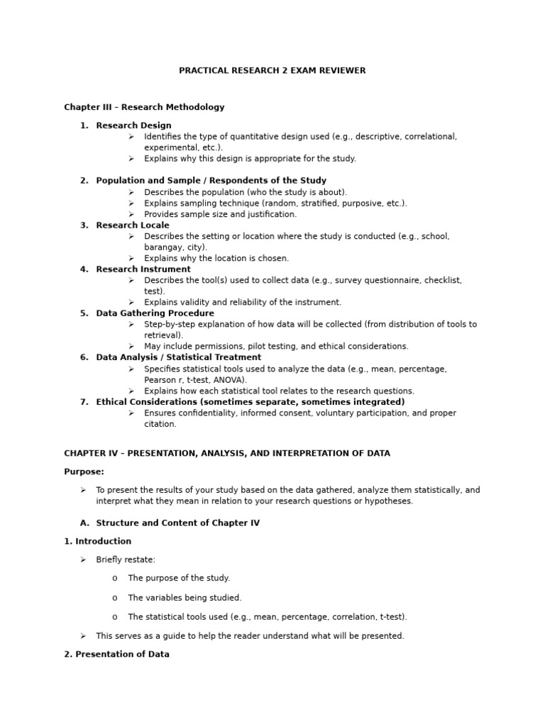 PR2 Reviewer | PDF | Statistics | Quantitative Research