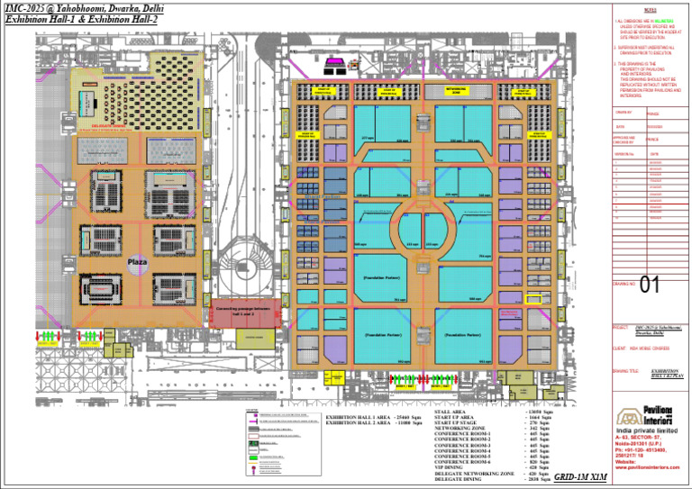 IMC 2025 Layout at Yashobhoomi | PDF
