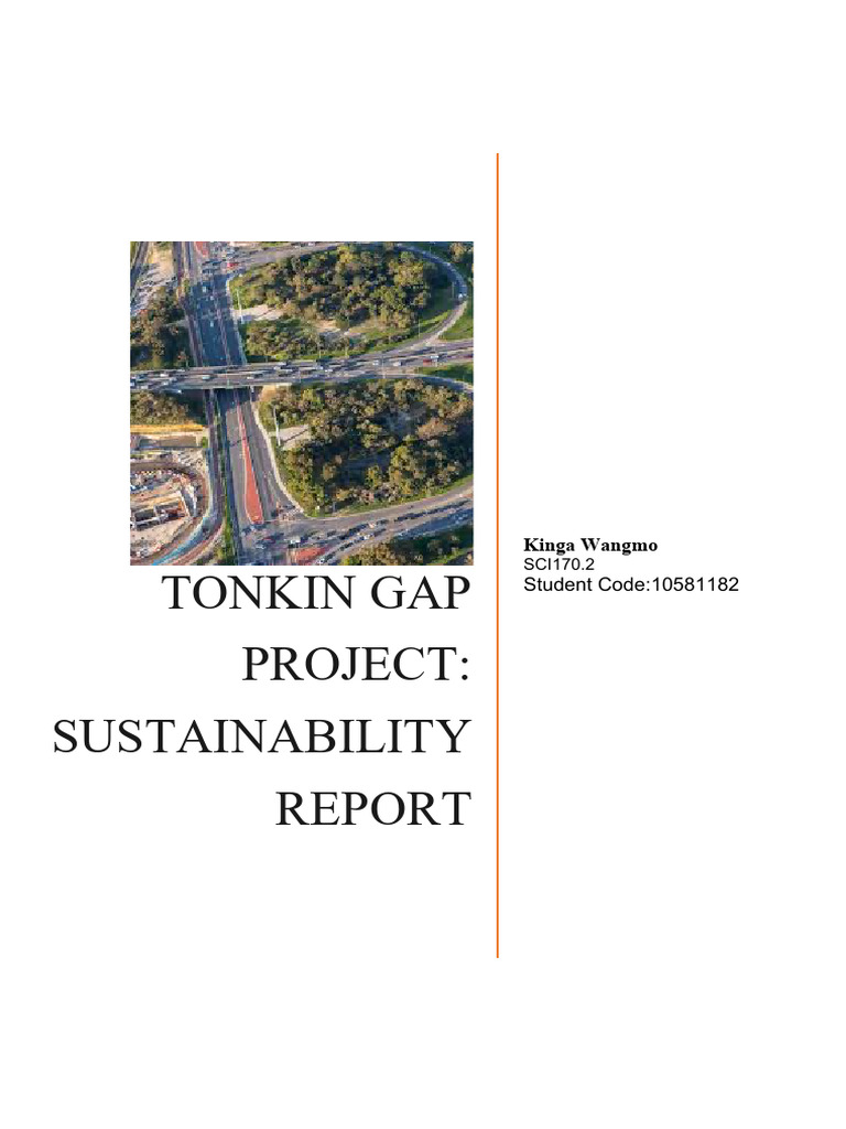 Tonkin Gap Project Sustainability Report | PDF | Sustainability ...