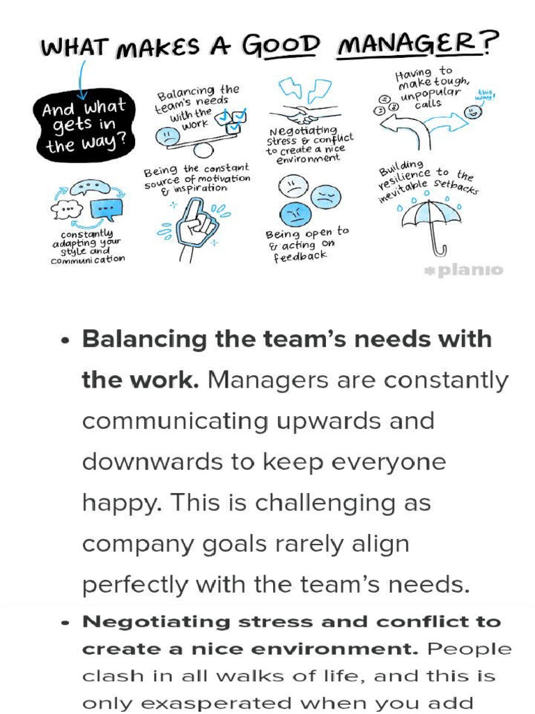 To Be A Good Manager | PDF