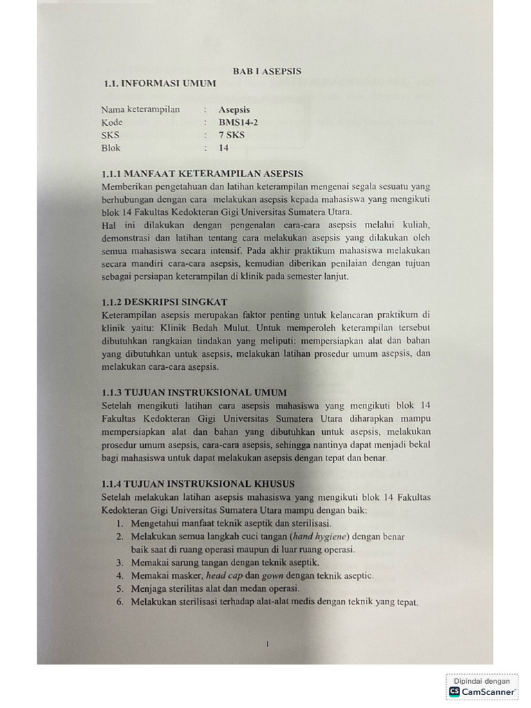 Skills Lab 1 Blok 14 | PDF