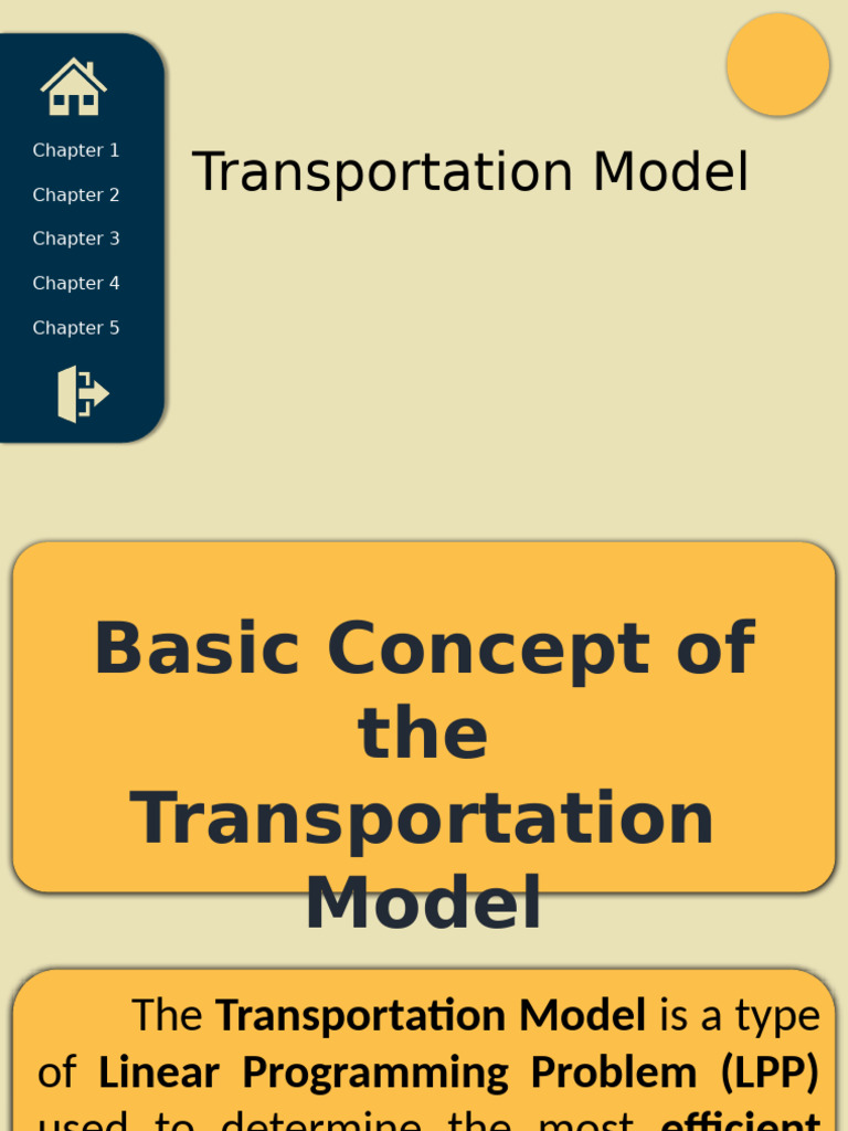 Transportation Model | PDF | Transport | Algorithms