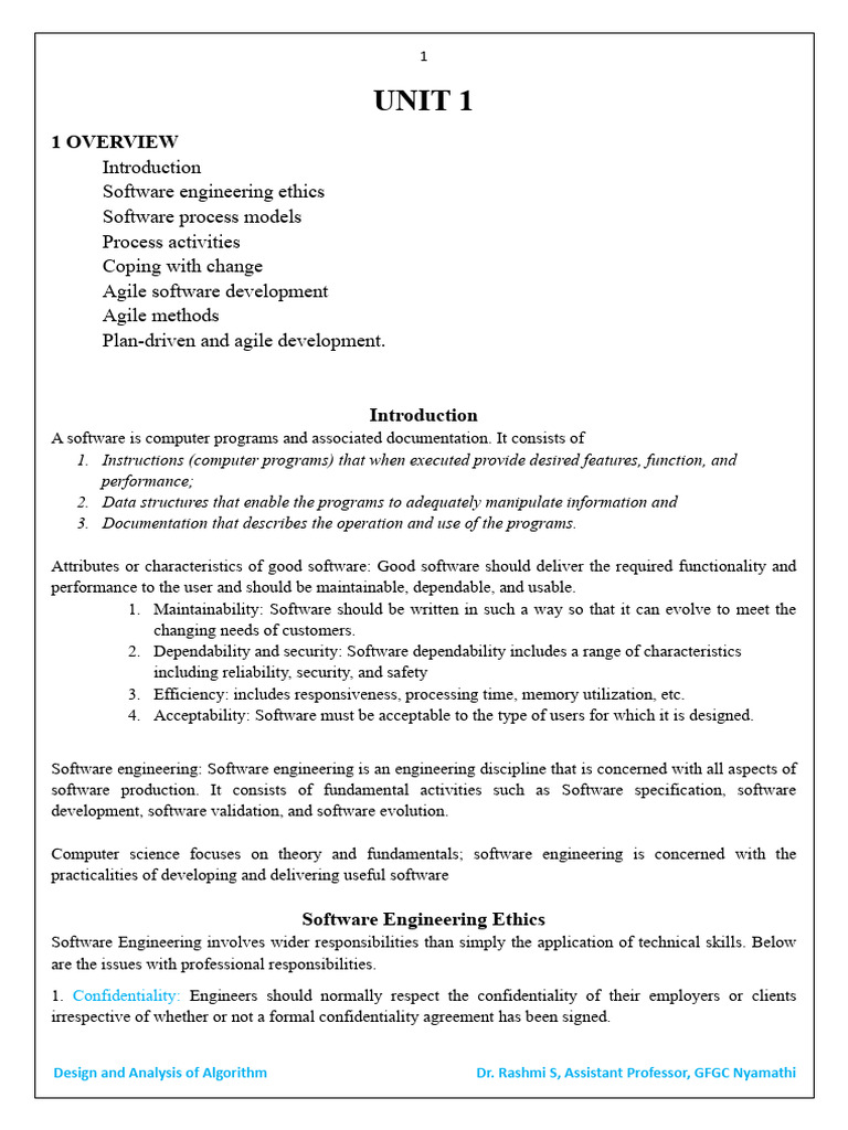 SE_UNIT 1 | PDF | Agile Software Development | Software