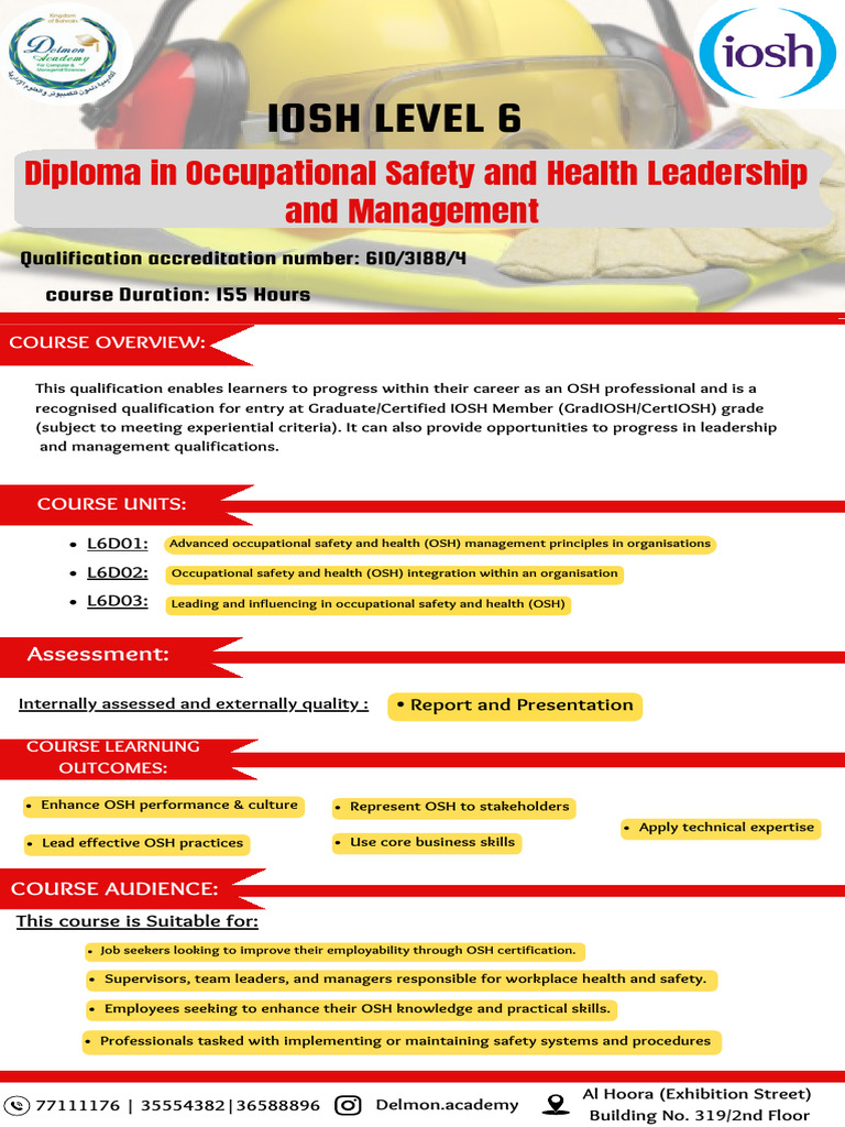 Iosh Level6 - Brochure | PDF
