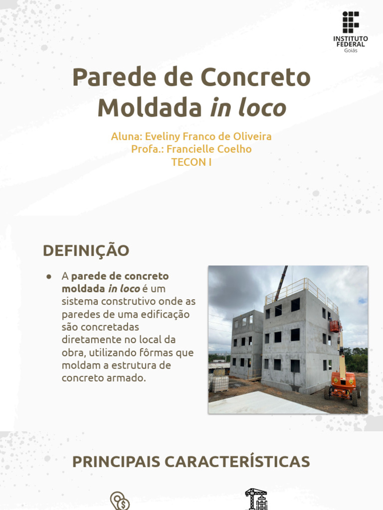 Paredes de Concreto Moldadas in Loco | PDF | Concreto | Desperdício