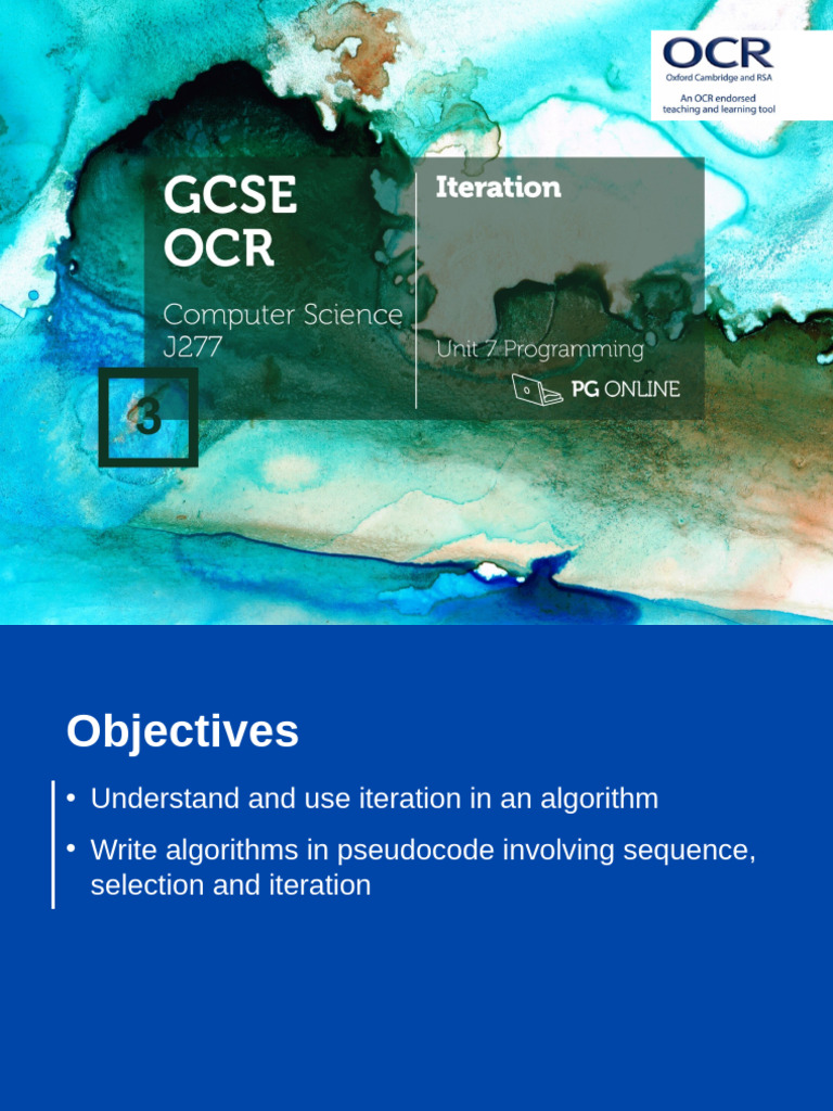 T3 Iteration | PDF | Iteration | Control Flow