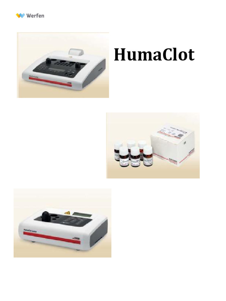 Procesamiento de Muestras en HumaClot | PDF
