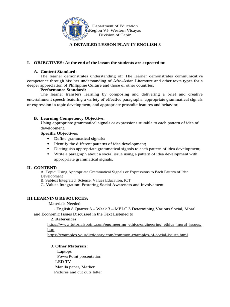 Lesson Plan 4th Quarter Demo Ranking | PDF | Economies | Poverty
