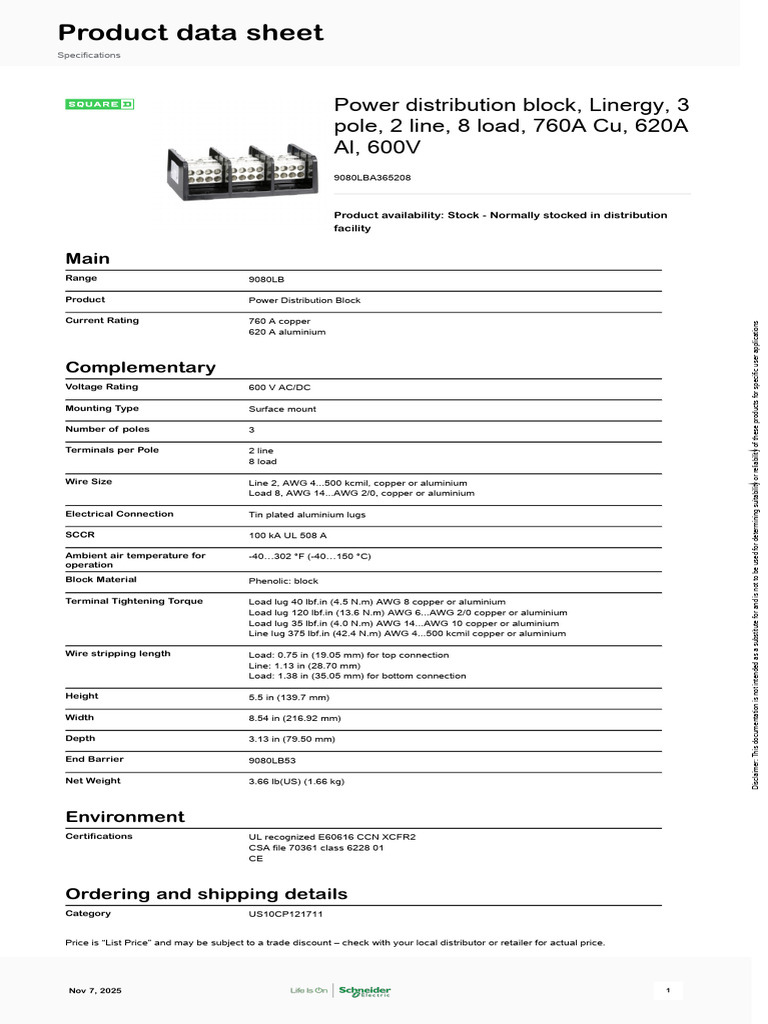 Schneider Electric_Square-D-9080-Power-Distribution-Blocks ...