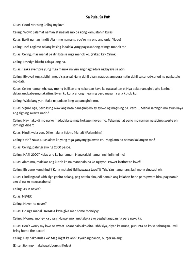 Final Script | PDF