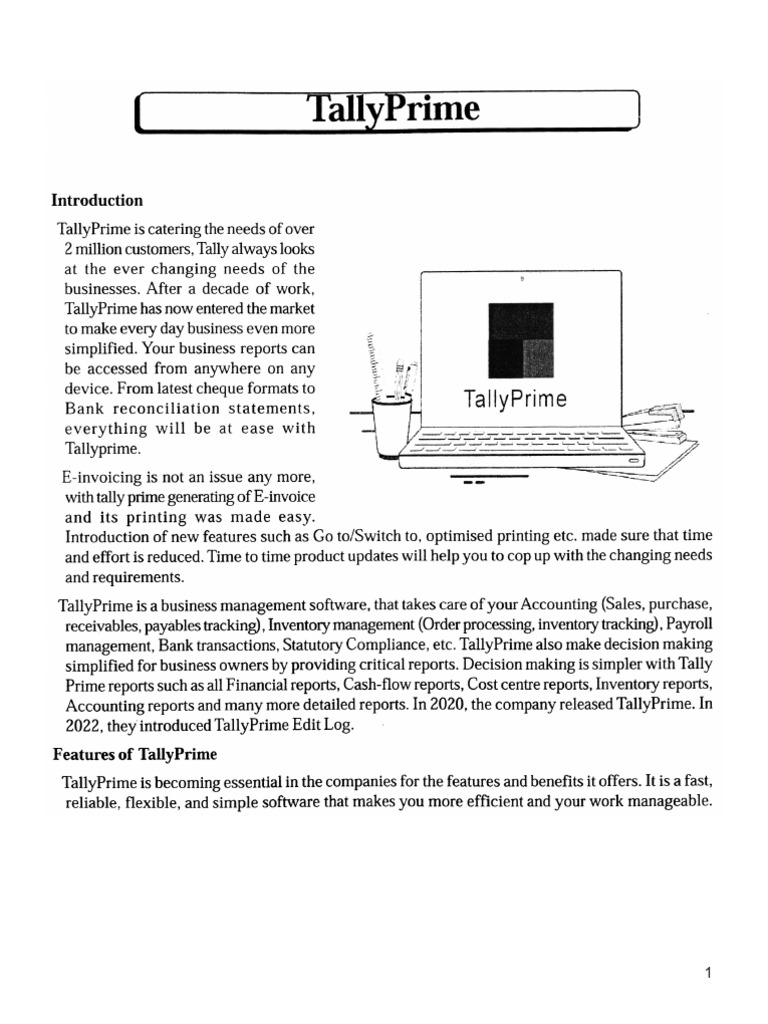 Tally Prime Book English 2025 | PDF