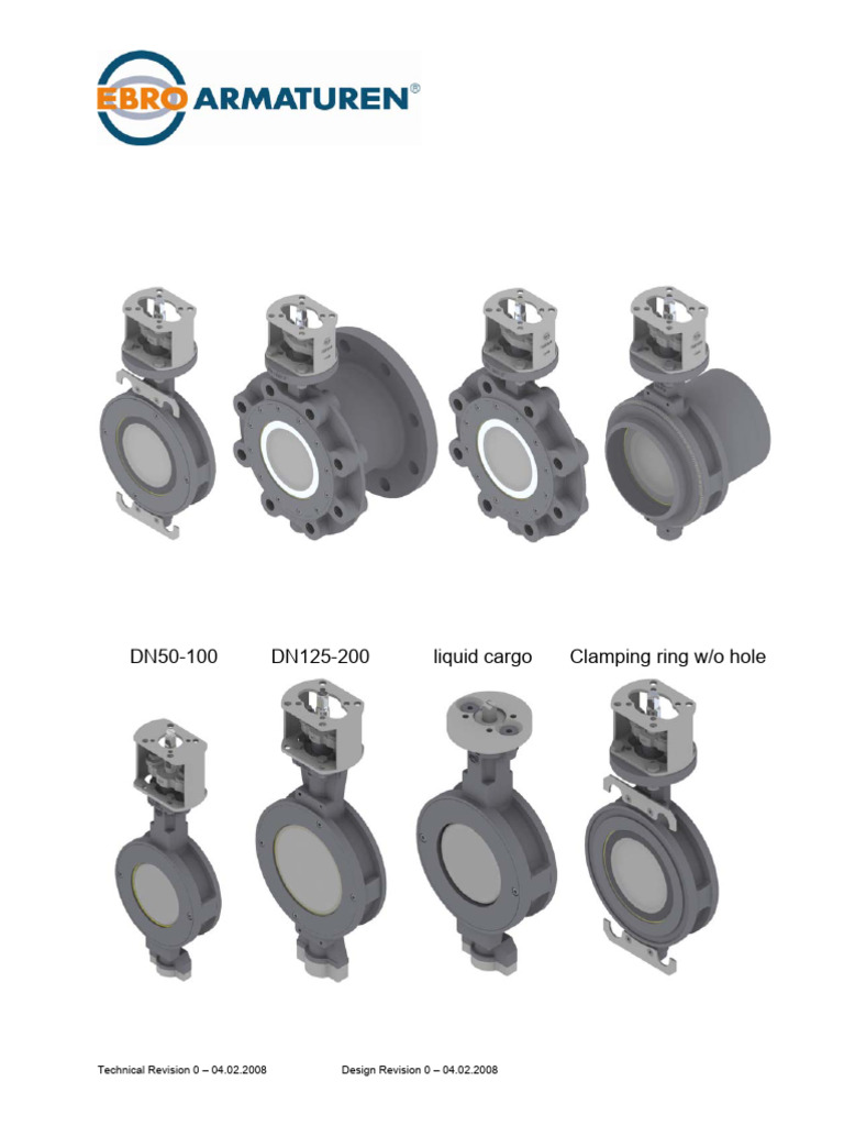 08 EBRO Butterfly Valves HP 01 GB | PDF | Valve | Pipe (Fluid Conveyance)