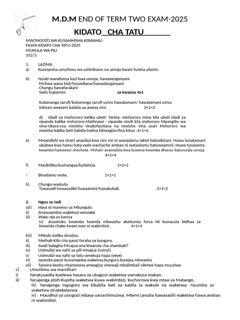 FORM_3_KISW_END_T2_PP3_MS[1] | PDF