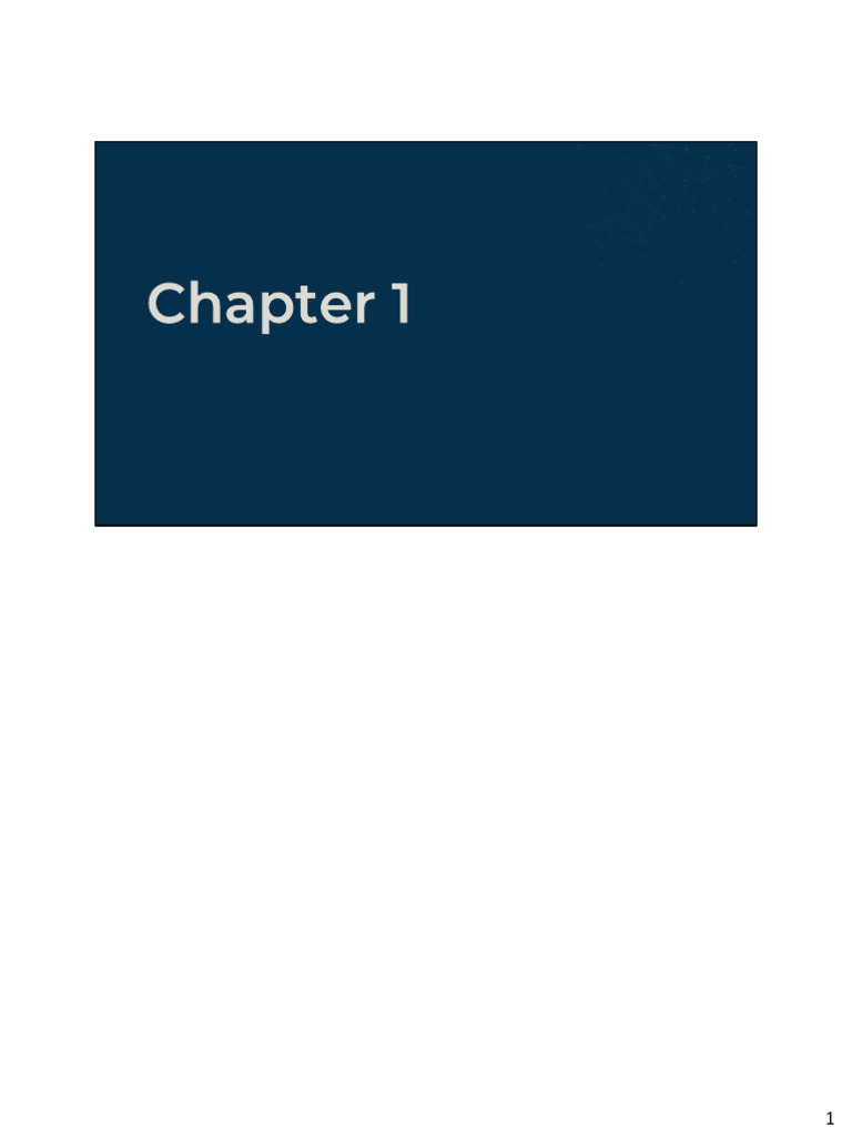 Chapter 01 A Slide Handouts | PDF