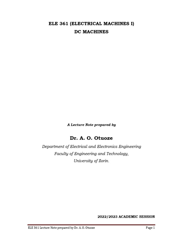 DC Machines: Generators Overview | PDF | Electromagnetic Induction ...