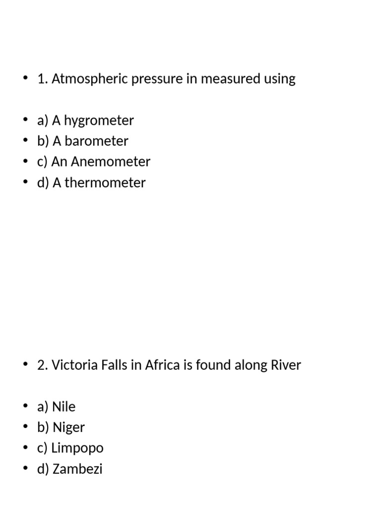 KCPE Questions Presentation | PDF | Small Intestine