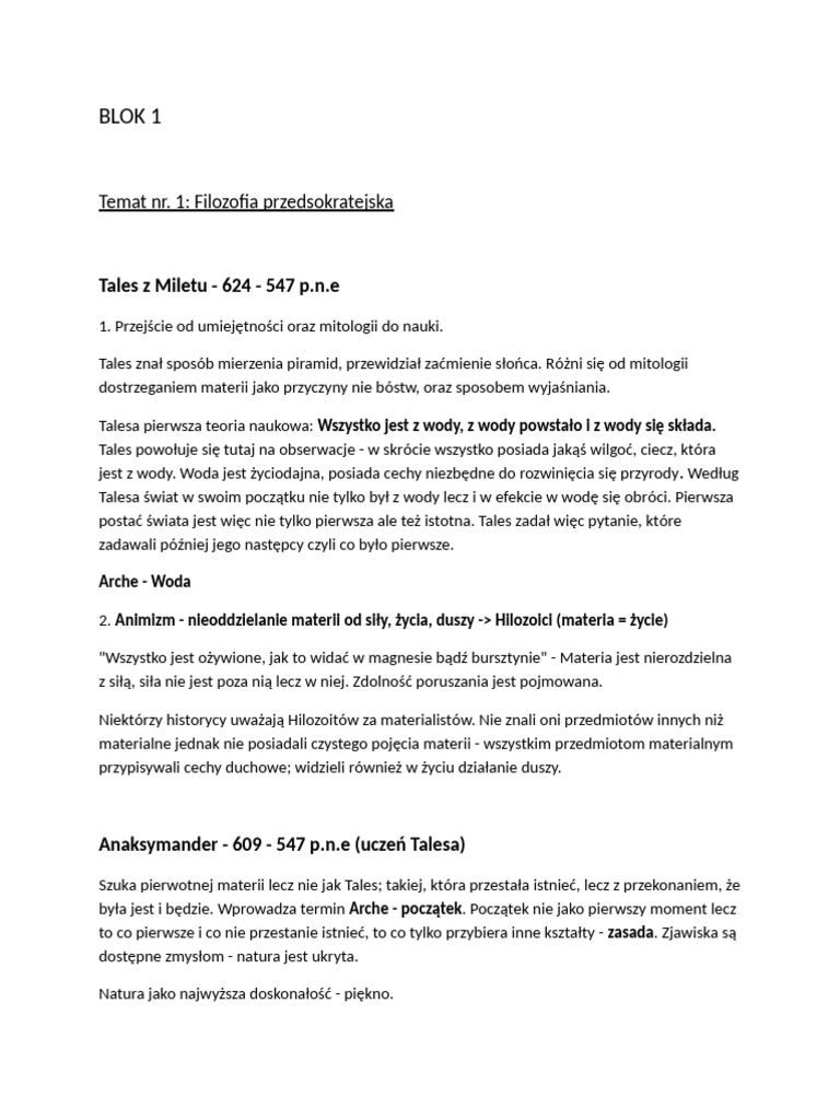 Filozofia Notatki Historia Pdf