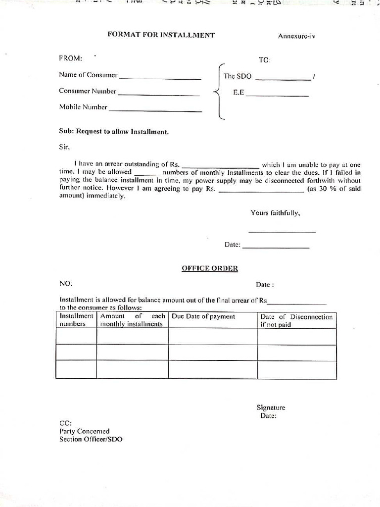 Installment Format | PDF
