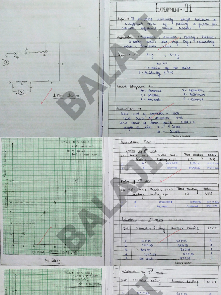 Physics Practical Copy | PDF
