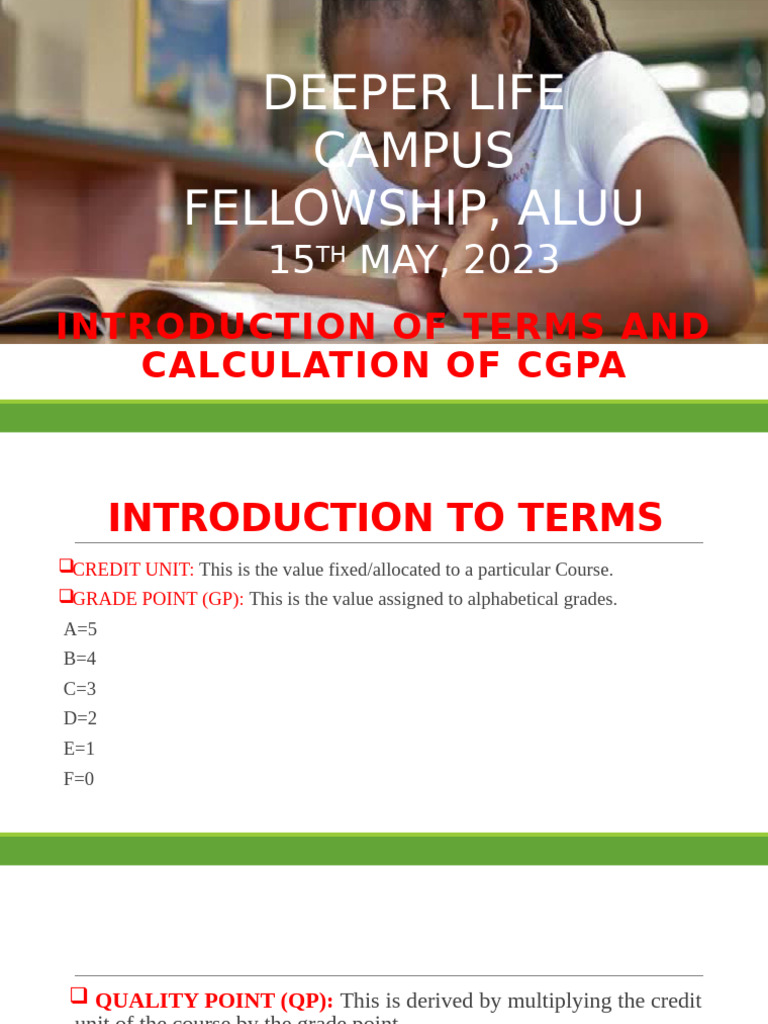 How To Calculate Your CGPA | PDF | Course Credit | Student Assessment ...