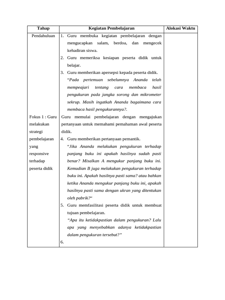 Strategi Pembelajaran Responsif Guru | PDF