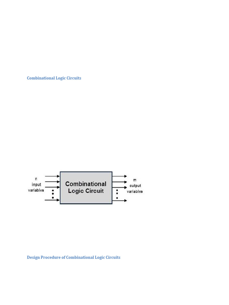 Combinational_digital Logic Circuits | PDF | Logic Gate | Digital Electronics