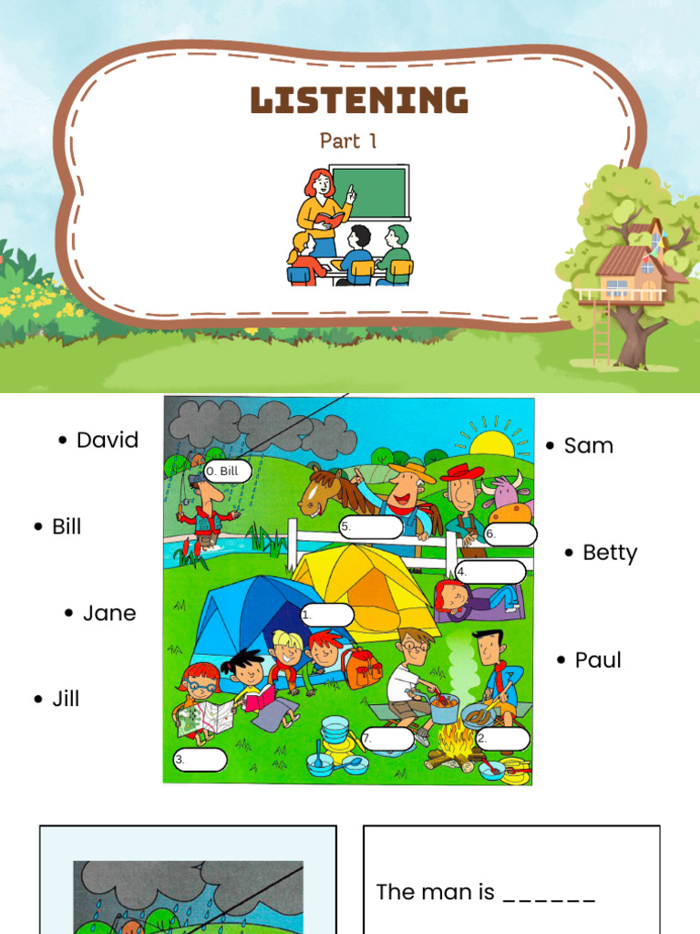 Practice Listening - Flyers Part 1 | PDF