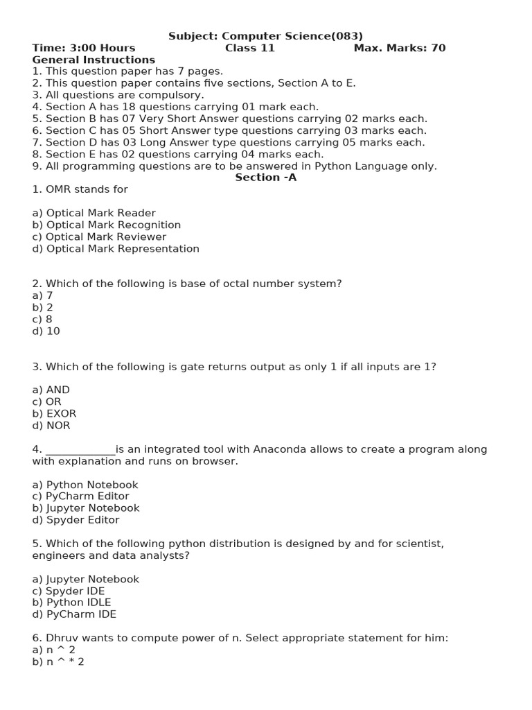 G11 QP | PDF | Computing | Computer Programming