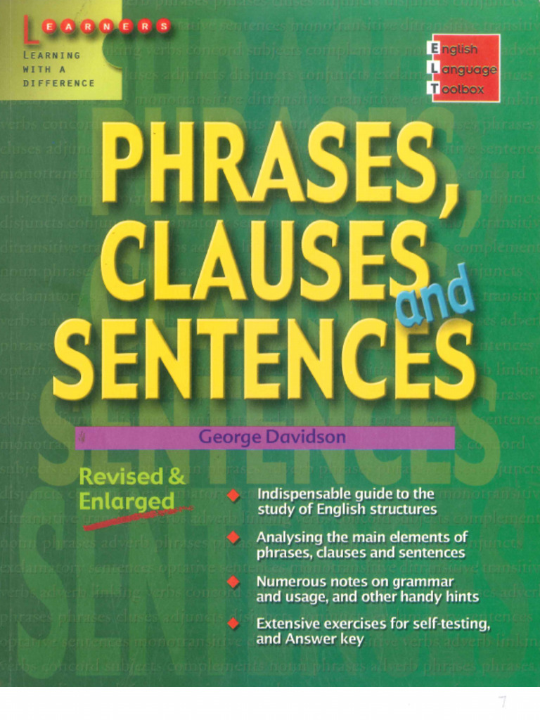 Phrases Clauses Sentences New Book | PDF