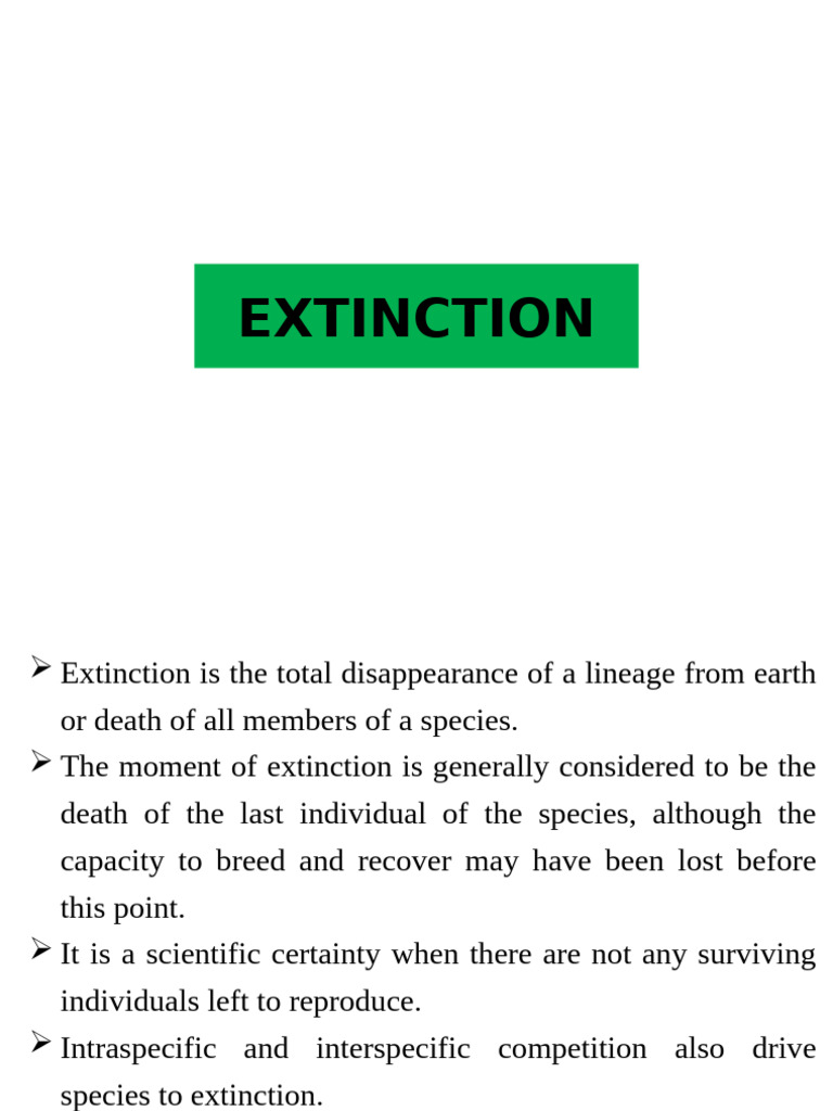 Extinction | PDF | Extinction | Oceans