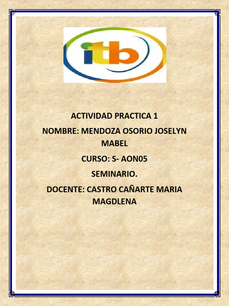 Actividad Practica 1 - Mendoza Osorio | PDF | Business | Transporte