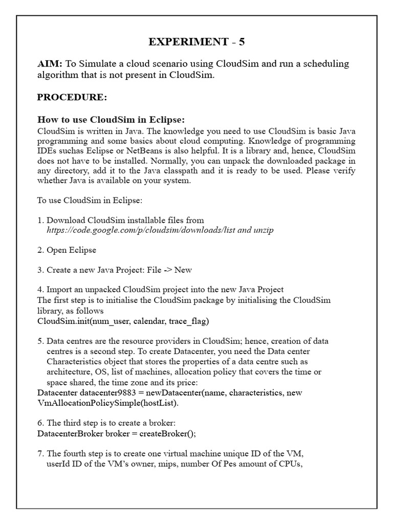 Experiment 555 | PDF | Virtual Machine | Java (Programming Language)