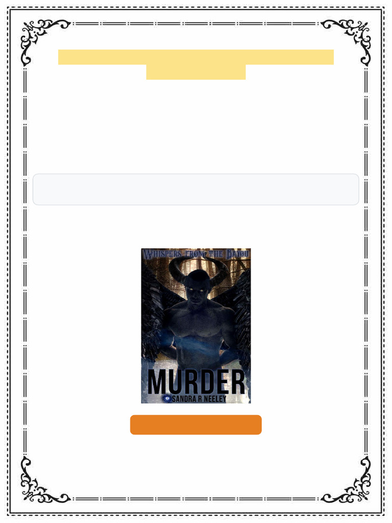 Murder Whispers From the Bayou 5 1st Edition Sandra R Neeley No Waiting Time | PDF