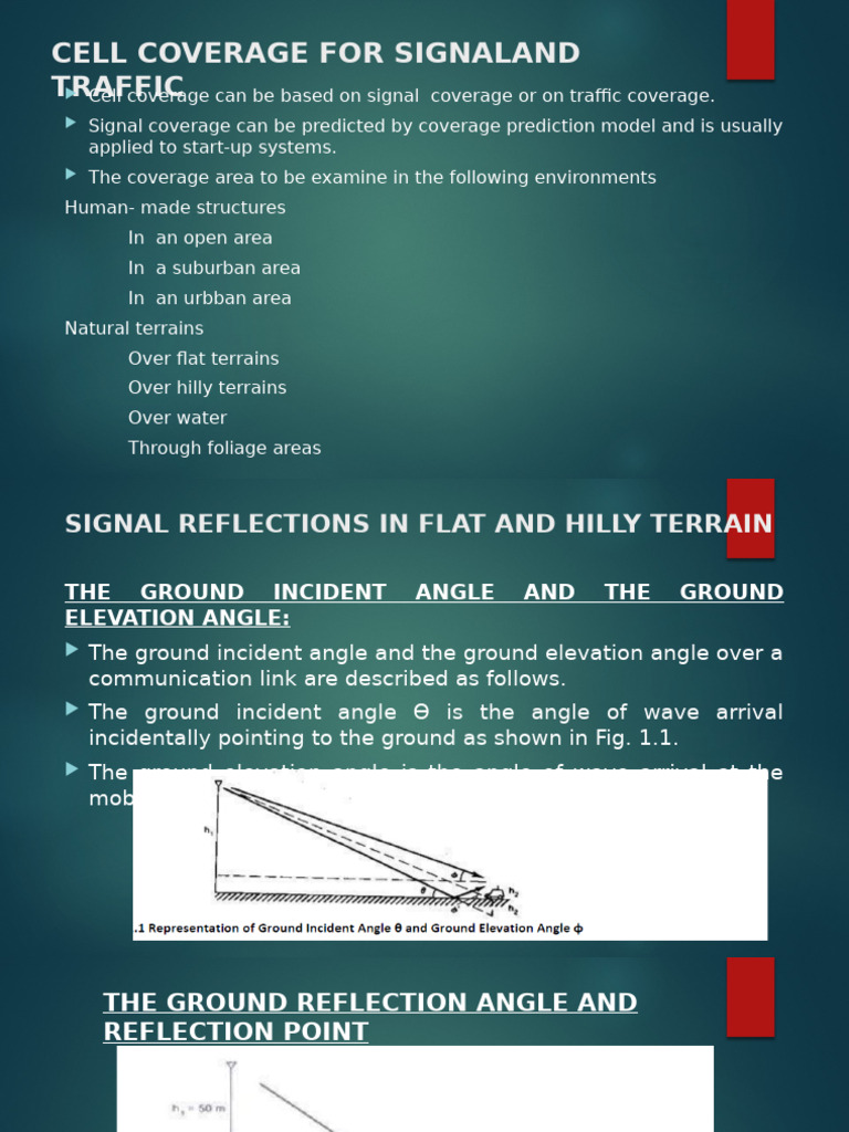 Cell Coverage Analysis for Signal & Traffic | PDF | Antenna (Radio) | Waves