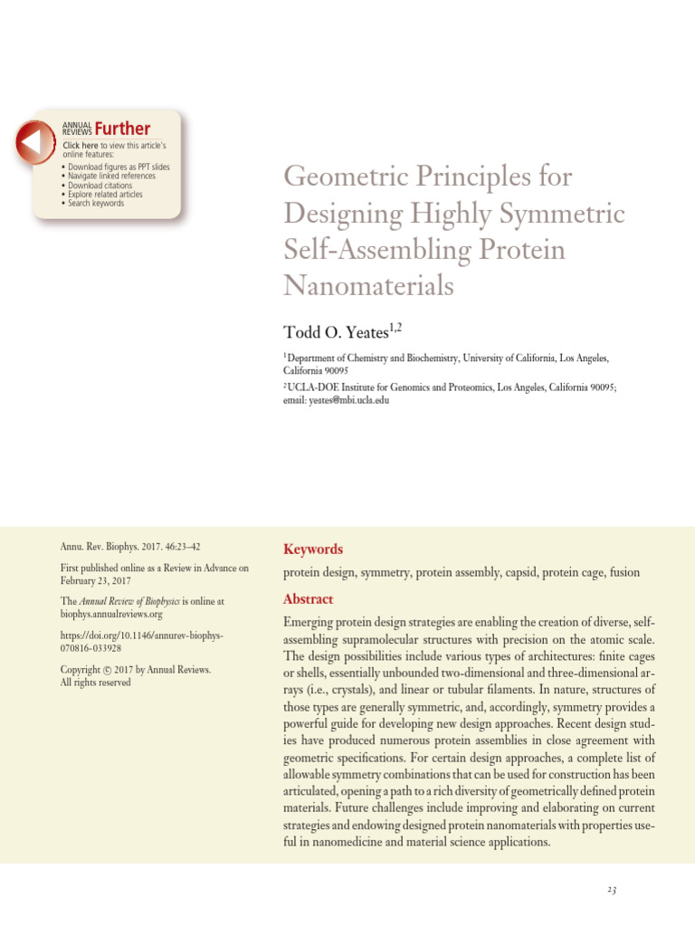 Geometric Principles For | PDF | Proteins | Alpha Helix