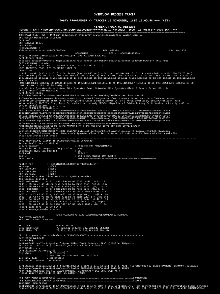 Swift Process Tracer DBK MT103 Ajmnaeaj | PDF | Transport Layer ...