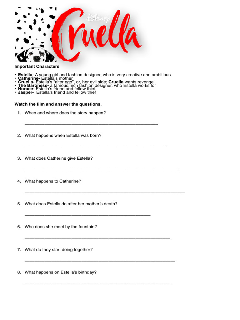 Key Characters in Estella's Story | PDF