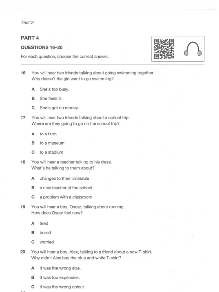 Listening Part 4 | PDF