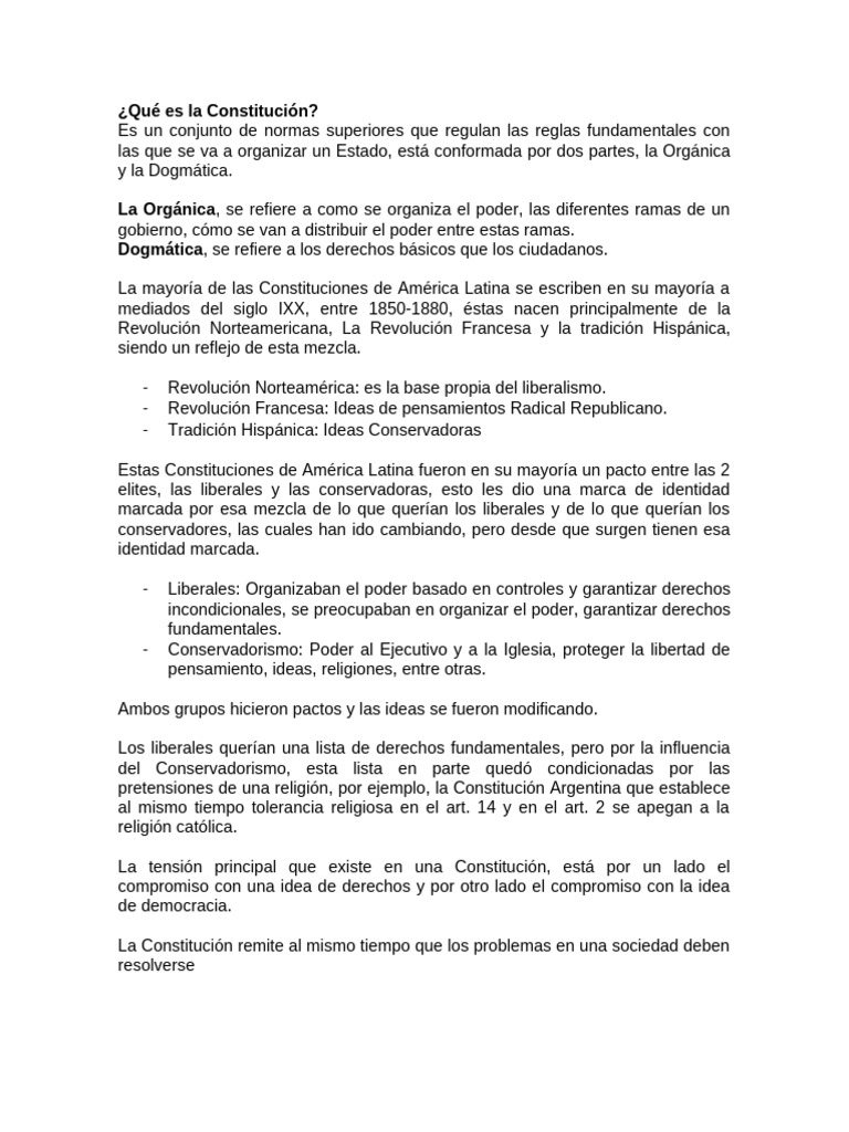 Qué Es La Constitución | PDF