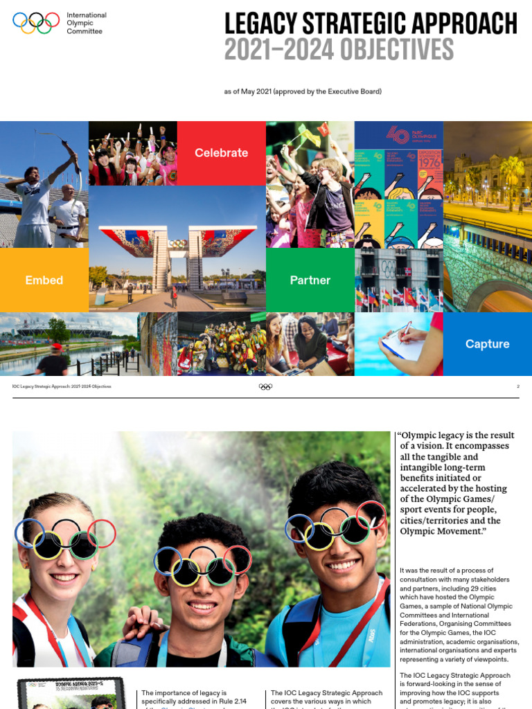 IOC Legacy Strategic Aproach 2021 2024 Objectives | PDF | Olympic Games ...