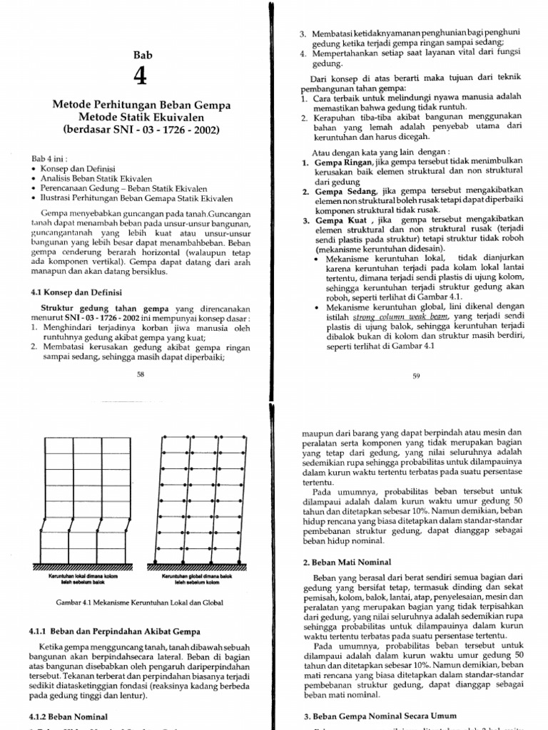 Rekayasa Gempa Materi Kul 4 | PDF