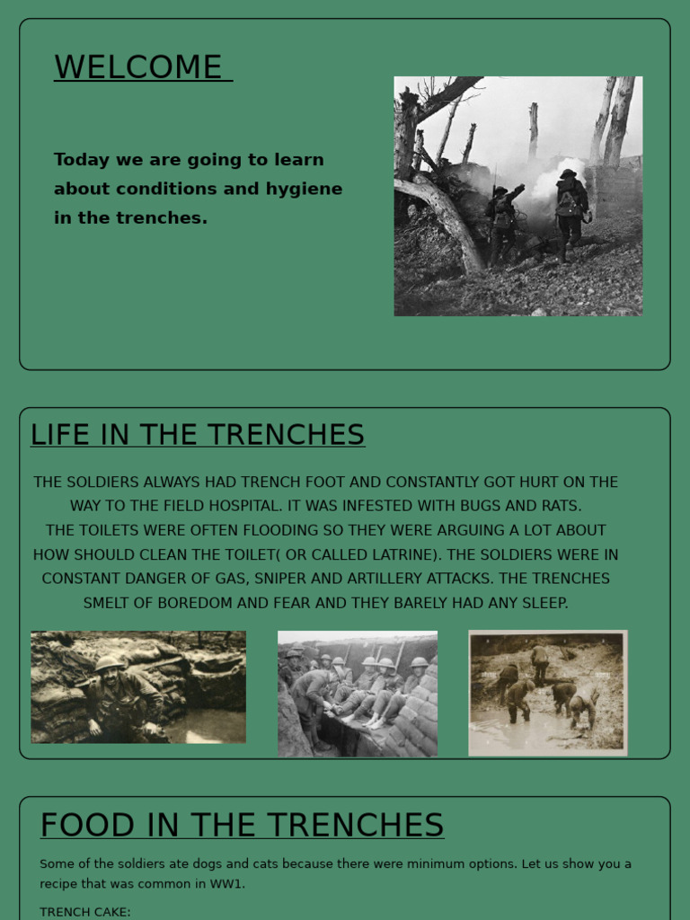 ww1 Trench life-ALL ABOUT TRENCHES | PDF