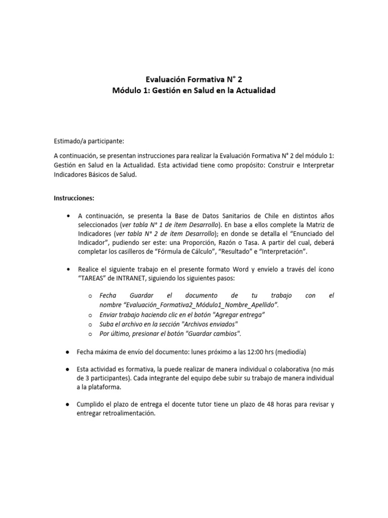 Evaluación Formativa 2 Respuestas Correctas | PDF