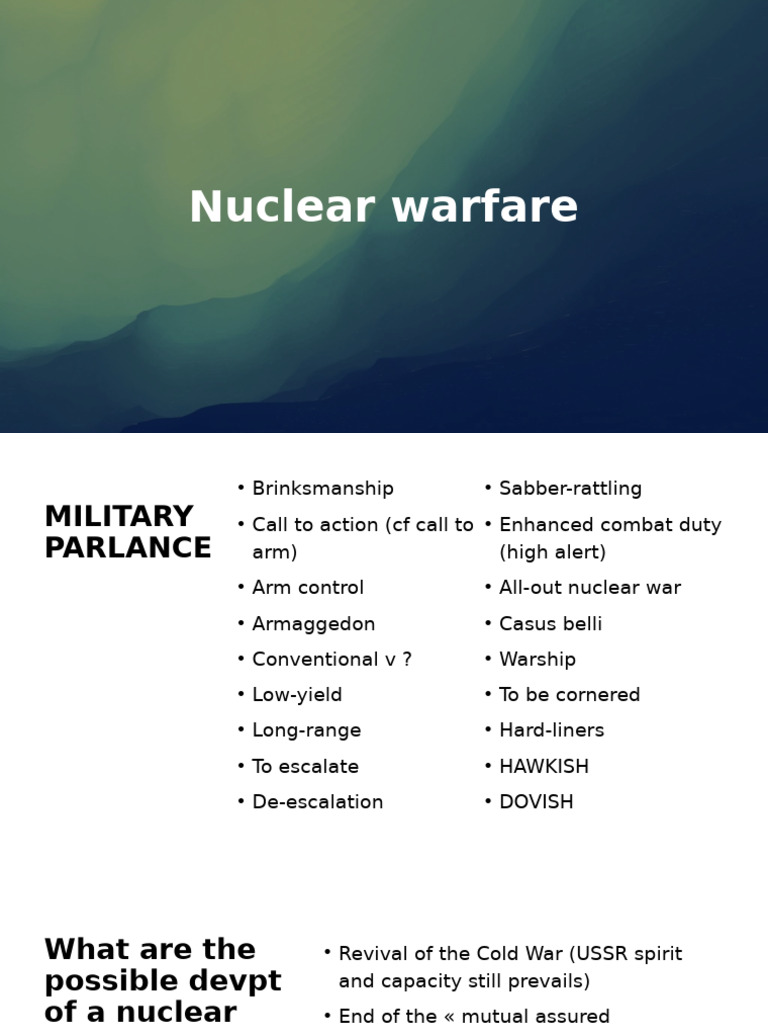 Nuclear Warfare | PDF | Nuclear Warfare | Nuclear Weapons