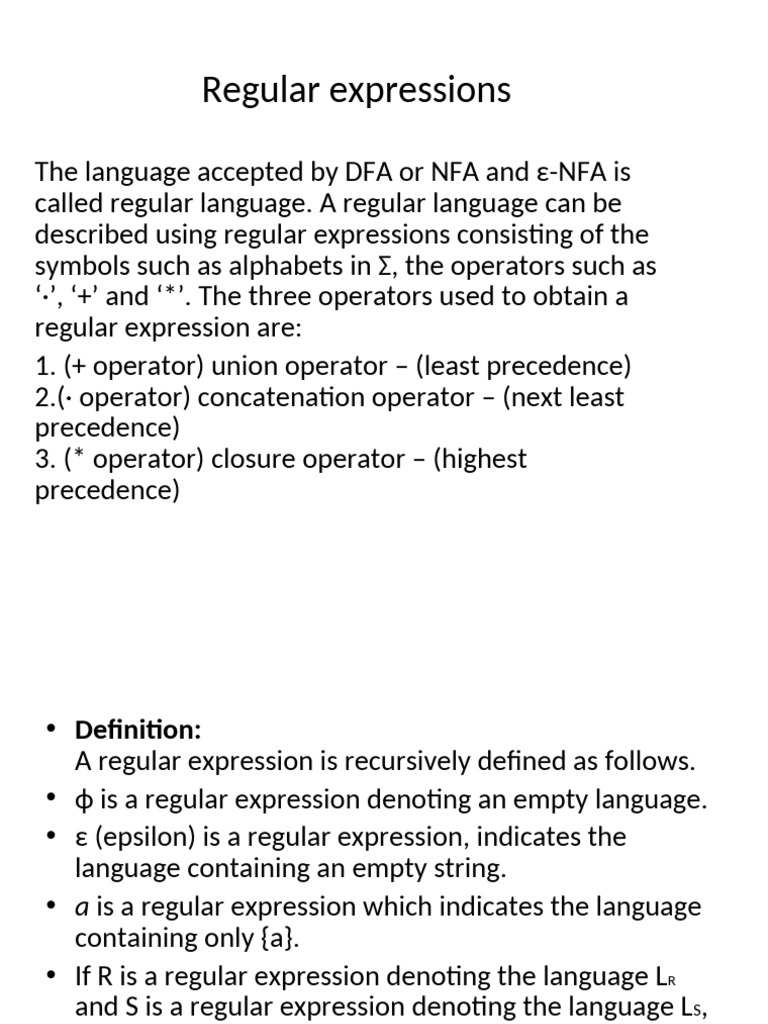 R.E Unit 2 | PDF | Regular Expression | String (Computer Science)